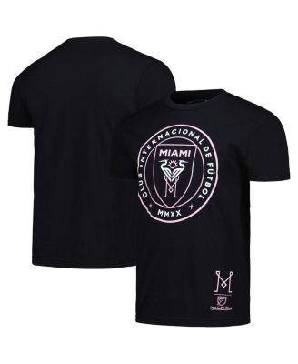 Men's Mitchell & Ness Black Inter Miami CF Crest T-shirt - Macy's