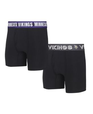 Concepts Sport Men's Minnesota Vikings Gauge Knit Boxer Brief Two-Pack ...