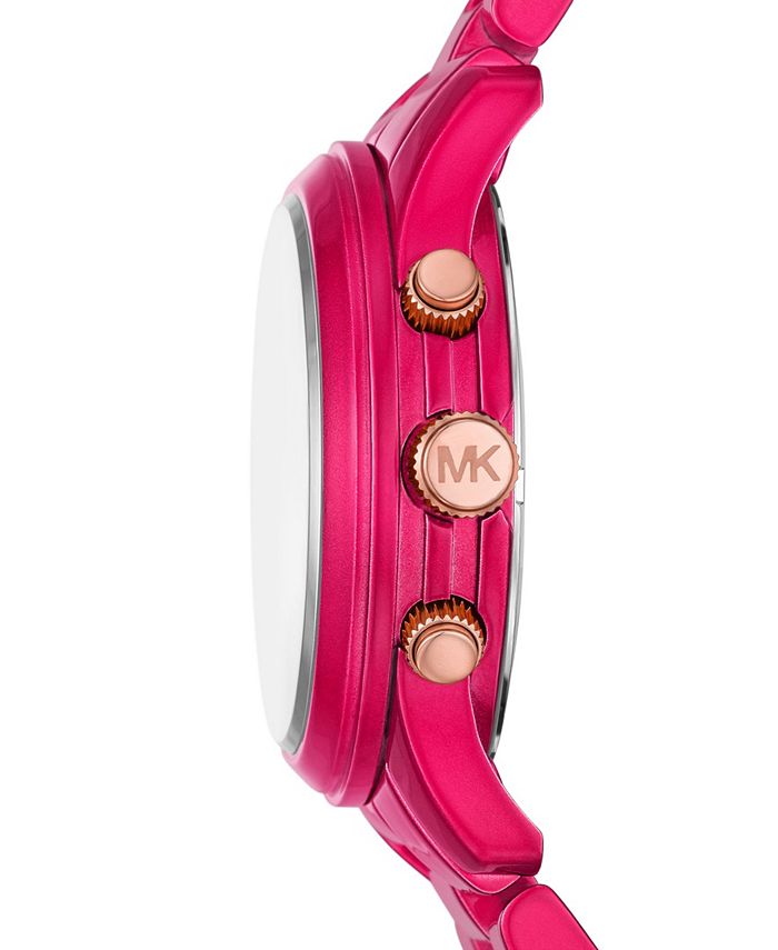 Michael Kors Women's Limited Edition Runway Chronograph Deep Pink ...