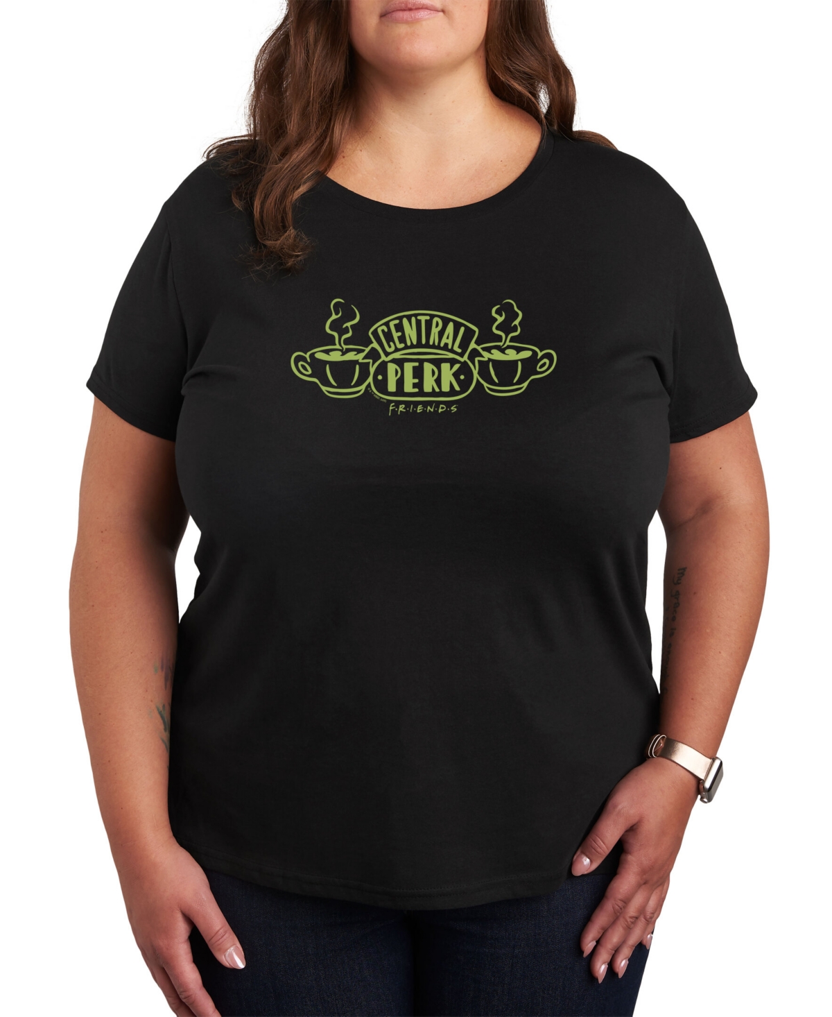 Click here for Hybrid Apparel Trendy Plus Size Friends Graphic T-... prices