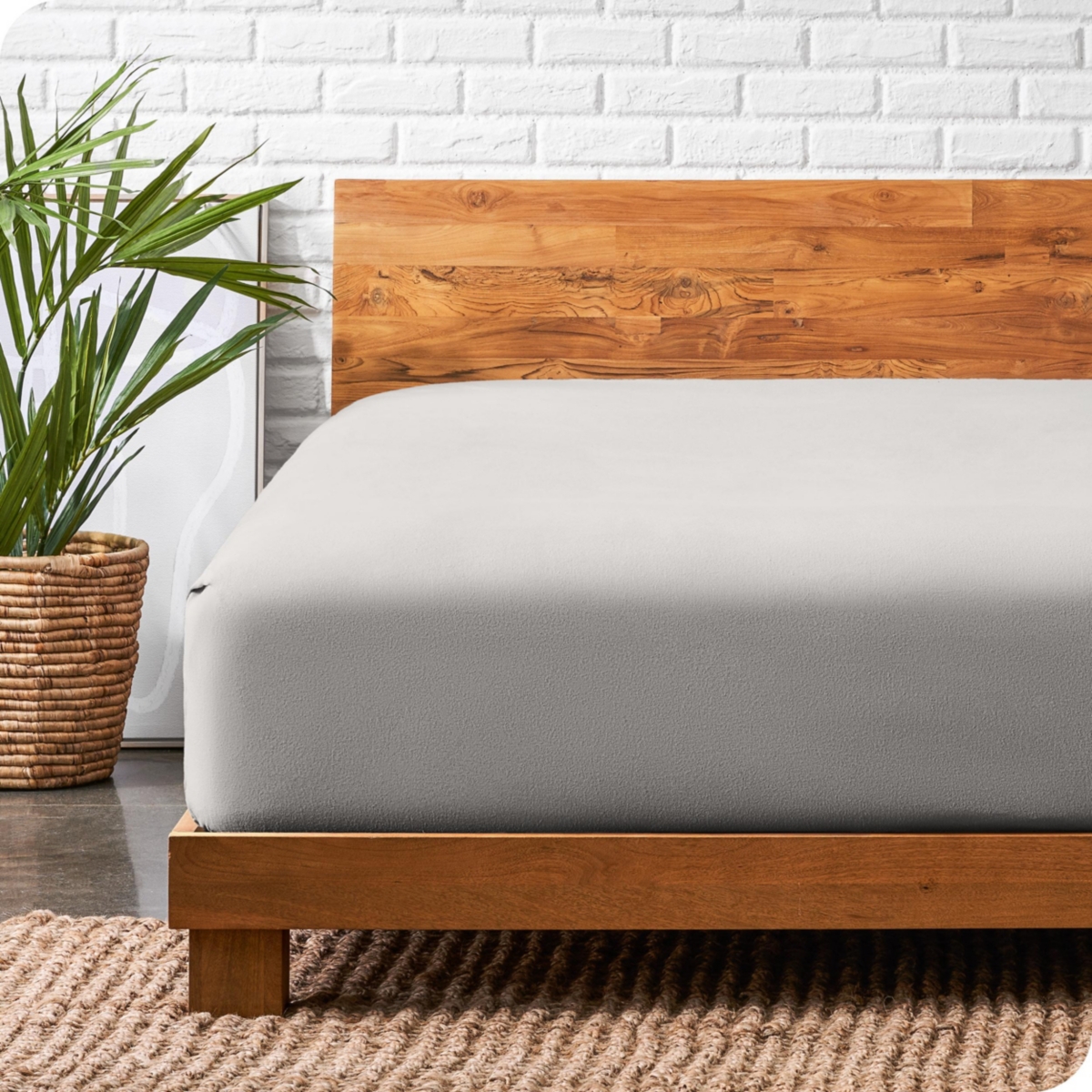Click here for Bare Home Cotton Flannel Fitted Sheet King - Light... prices