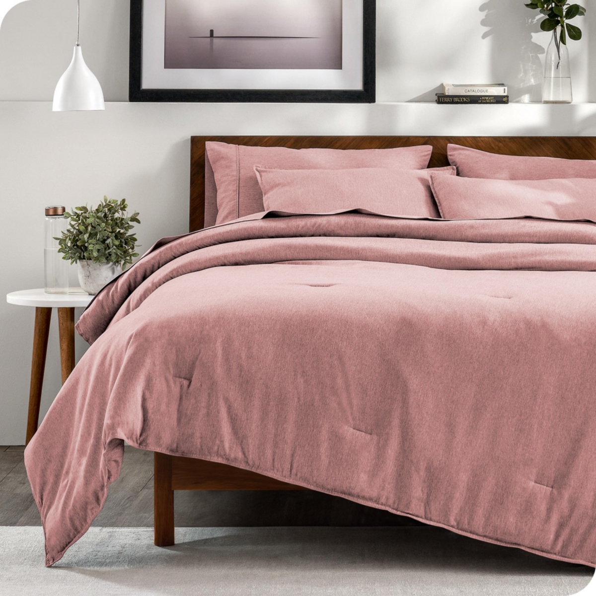 Click here for Bare Home Complete Bedding Set Queen - Heather ros... prices