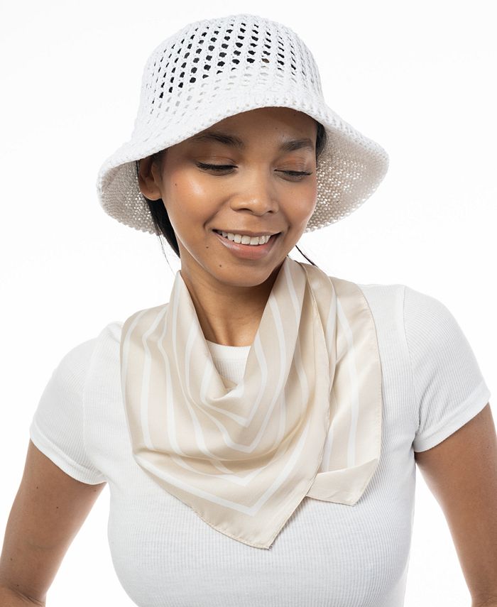 On 34th Women's Open-Knit Crochet Cloche Hat, Created for Macy's - Macy's