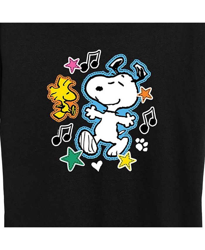 Hybrid Apparel Trendy Plus Size Peanuts Snoopy Graphic T-shirt - Macy's