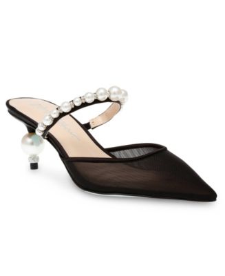 Women's Evey Mesh Kitten Heel Evening Pumps - Macy's