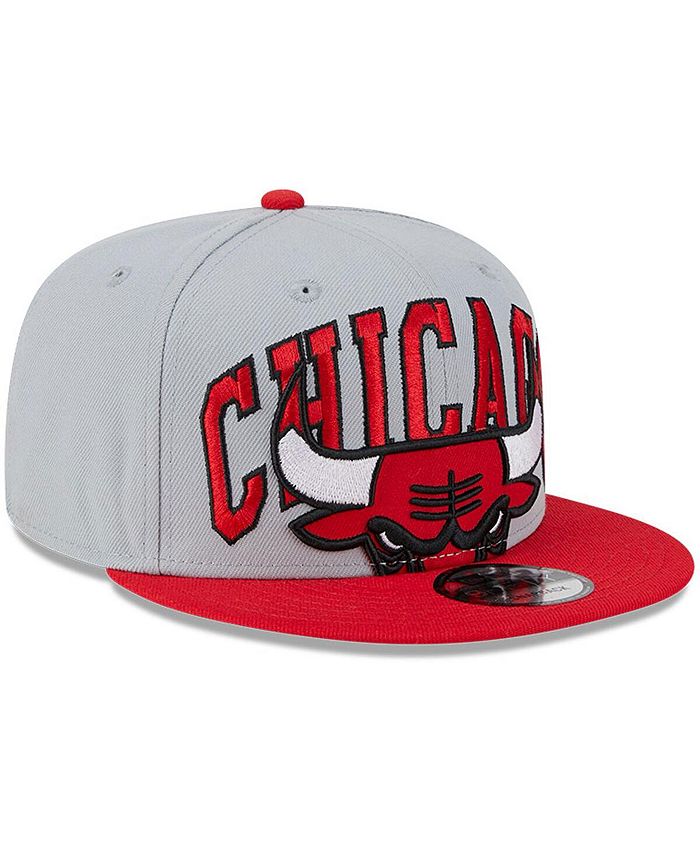 New Era Men's Gray, Red Chicago Bulls Tip-Off Two-Tone 9FIFTY Snapback ...