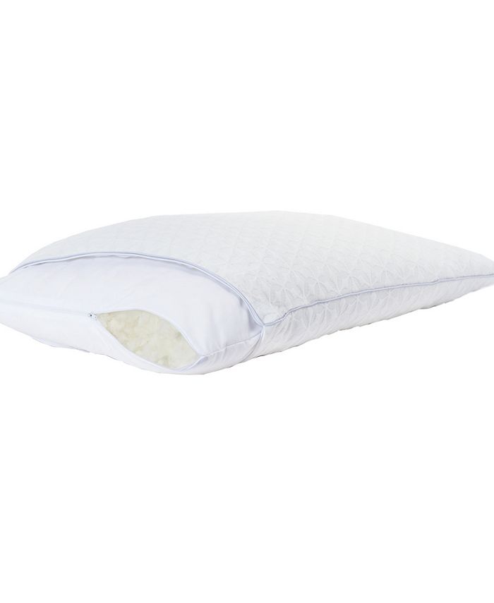 Brookstone Just Right Memory Foam and Plush Fiberfill Pillow, 20 x 28 ...