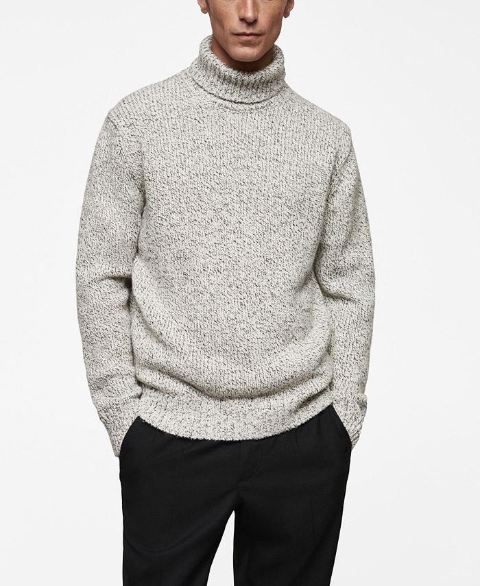 MANGO Men's Wool Turtleneck Sweater - Macy's