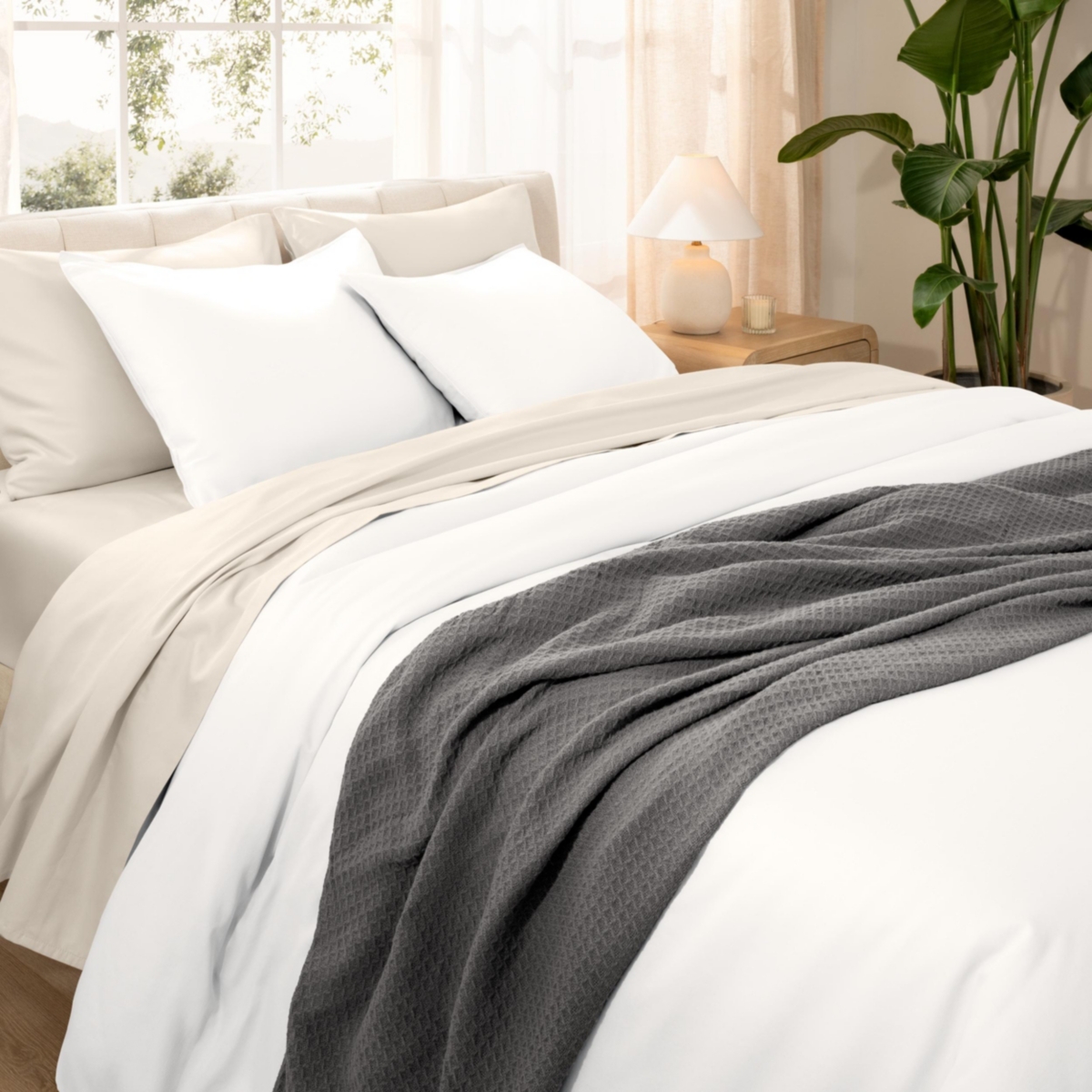Click here for Bare Home Organic Cotton Sateen Duvet Cover Set Tw... prices