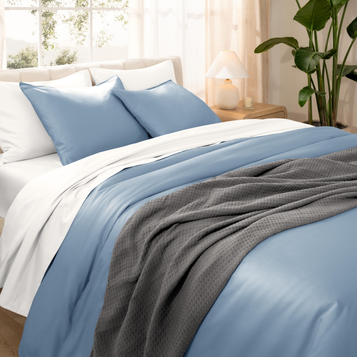 Click here for Bare Home Organic Cotton Sateen Duvet Cover Set Tw... prices