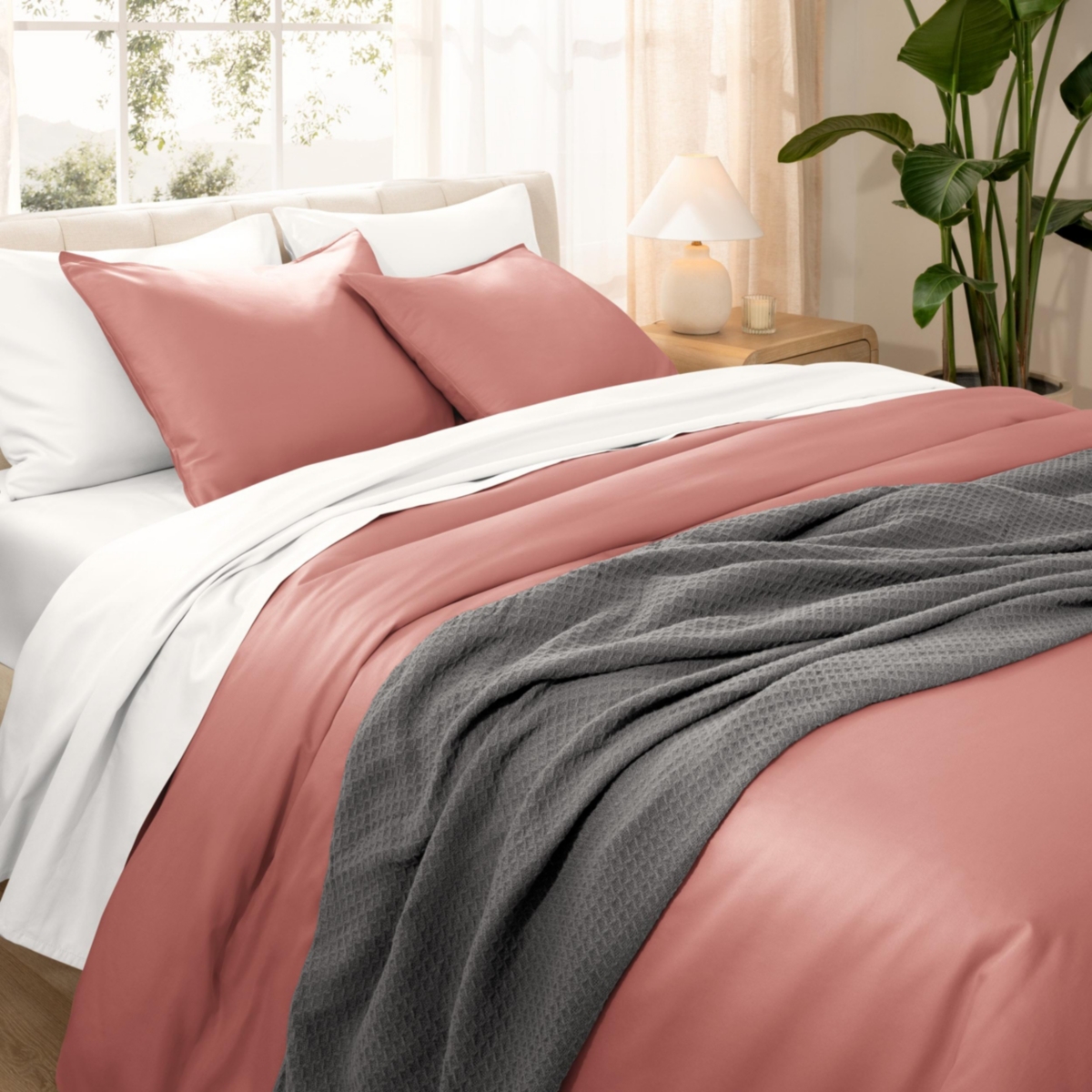 Click here for Bare Home Organic Cotton Sateen Duvet Cover Set Tw... prices