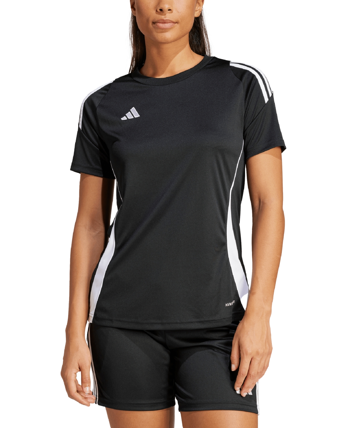 Click here for adidas Womens Tiro 24 Jersey Top - Black/white prices