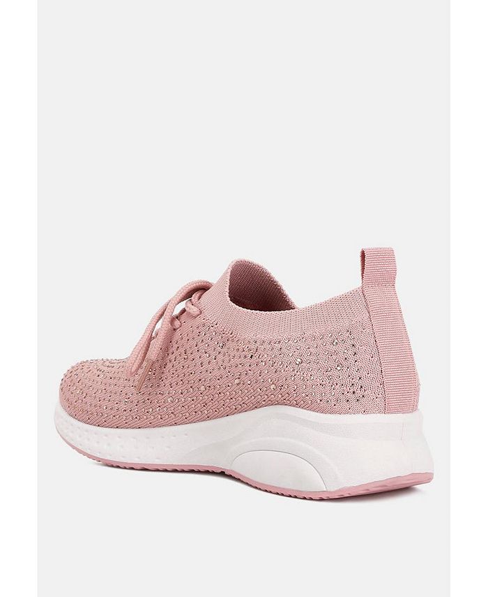 London Rag Women's elizha stud embellished lace up sneakers - Macy's