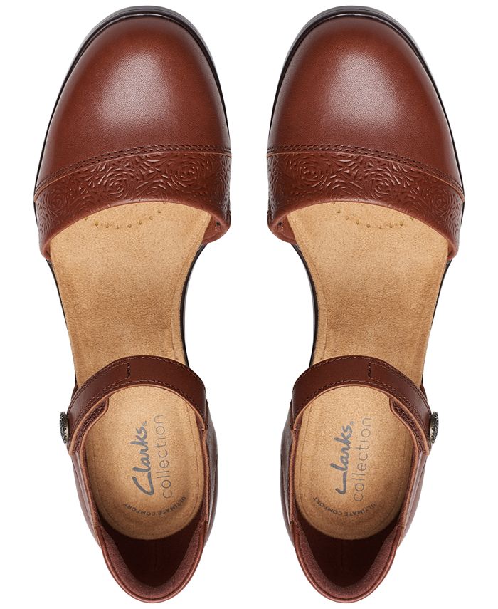 Clarks Women's Emily 2 Ketra Ankle-Strap Pumps - Macy's