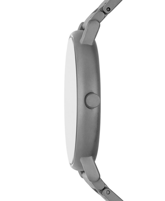 Skagen Men's Signatur Three Hand Gray Stainless Steel Watch 40mm - Macy's