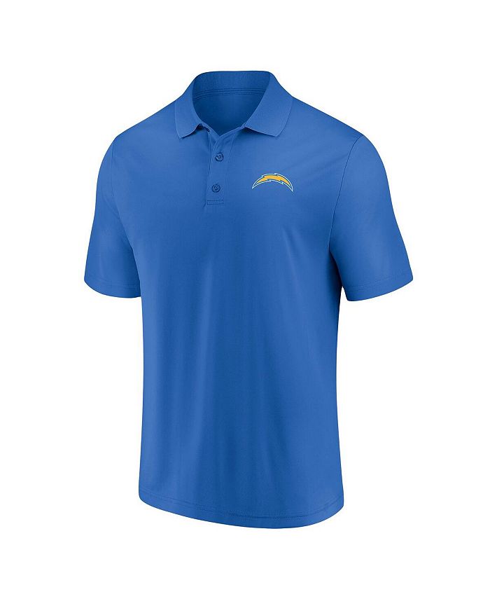 Fanatics Men's Powder Blue Los Angeles Chargers Component Polo Shirt ...