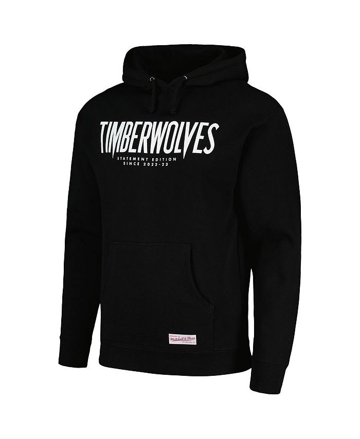 Mitchell & Ness Men's Black Minnesota Timberwolves Statement Pullover ...