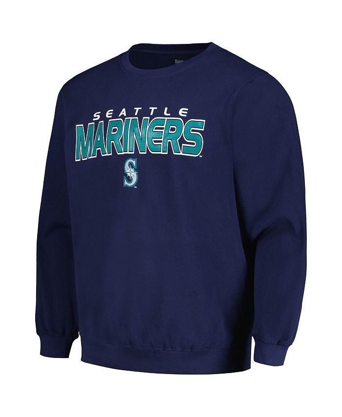 Stitches Men's Navy Seattle Mariners Pullover Sweatshirt - Macy's
