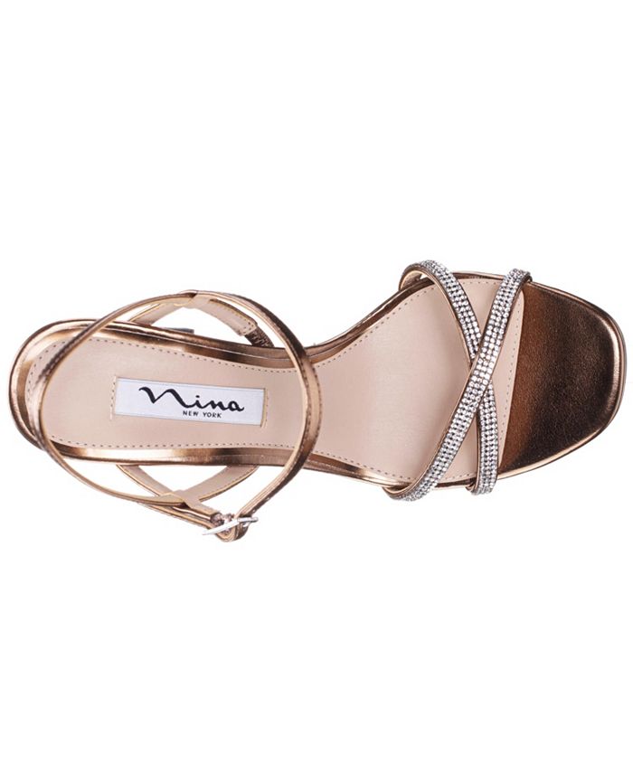 Nina Women's Steven Block Heel Platform Evening Sandals - Macy's