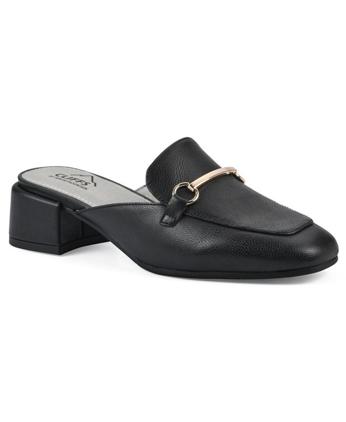 Cliffs by White Mountain Quin Low Block Heeled Mule - Macy's