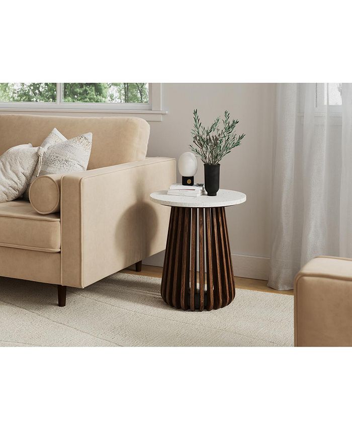 Inmod Lacey Round Terrazzo End Table - Macy's