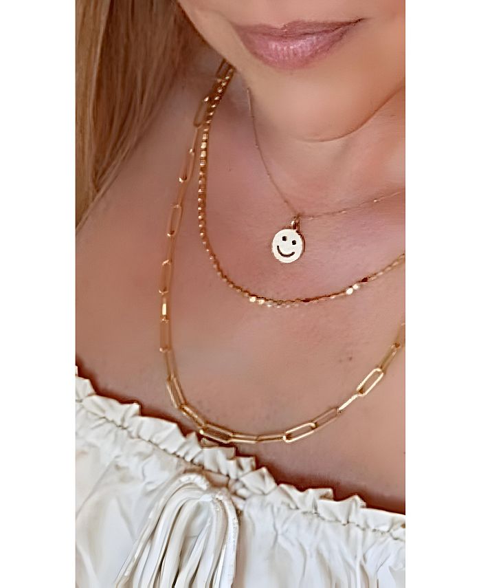 Allison Avery Smiley Face Chain - Macy's