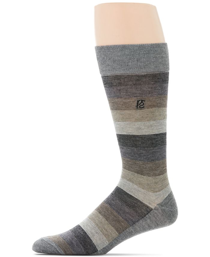 Perry Ellis Portfolio Men's Ombré Stripe Dress Socks - Macy's