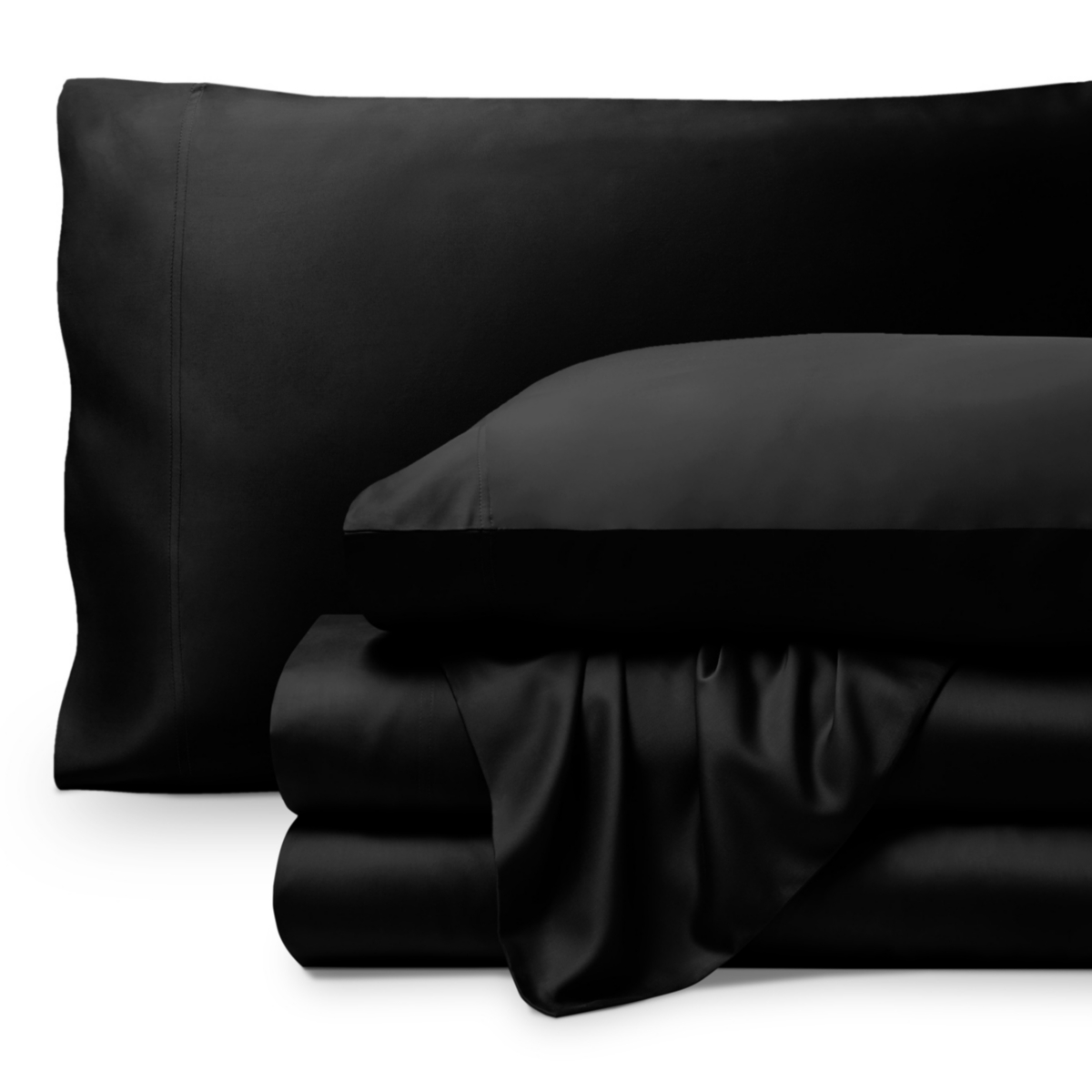 Click here for Bare Home Rayon from Bamboo Sheet Set  King - Blac... prices