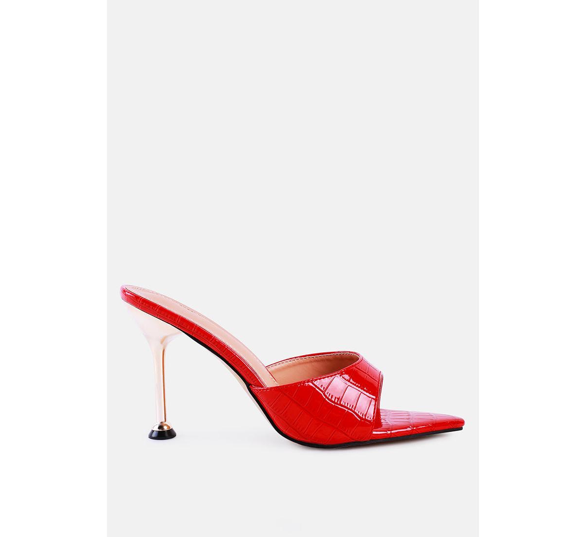 Click here for Womens French Cut Croc Texture Patent Faux Leather... prices