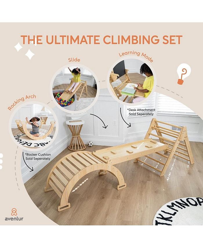 Avenlur Hazel 5-in-1 Indoor Gym Playset for Children - Montessori ...