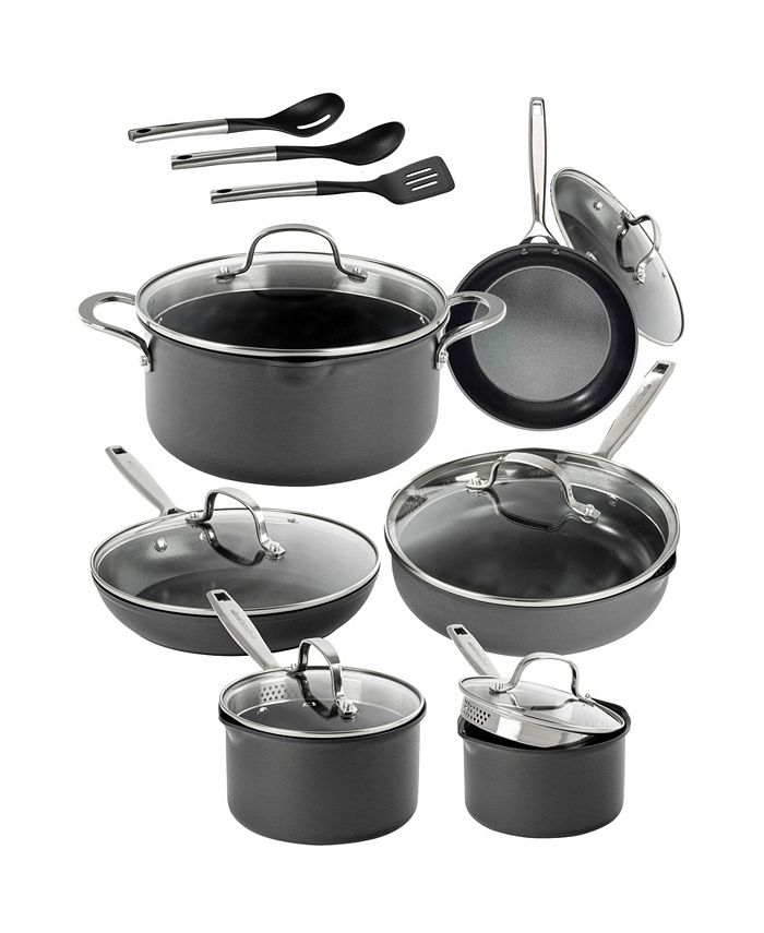 Gotham Steel Professional 2X Hard Anodized Ultra Ceramic 15-Piece Cookware Set - Macy's