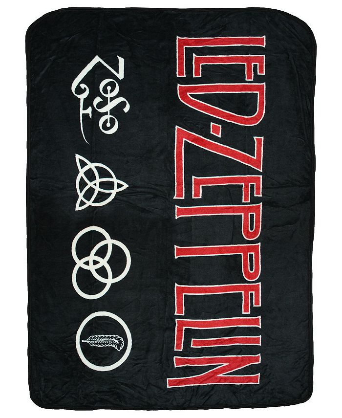 Led Zeppelin 4 Symbols Super Soft And Cuddly Fleece Plush Throw Blanket ...