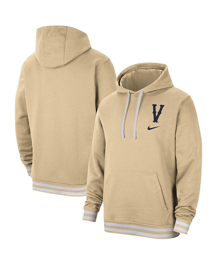 Nike Men's Tan Virginia Cavaliers Campus Retro Fleece Pullover Hoodie ...