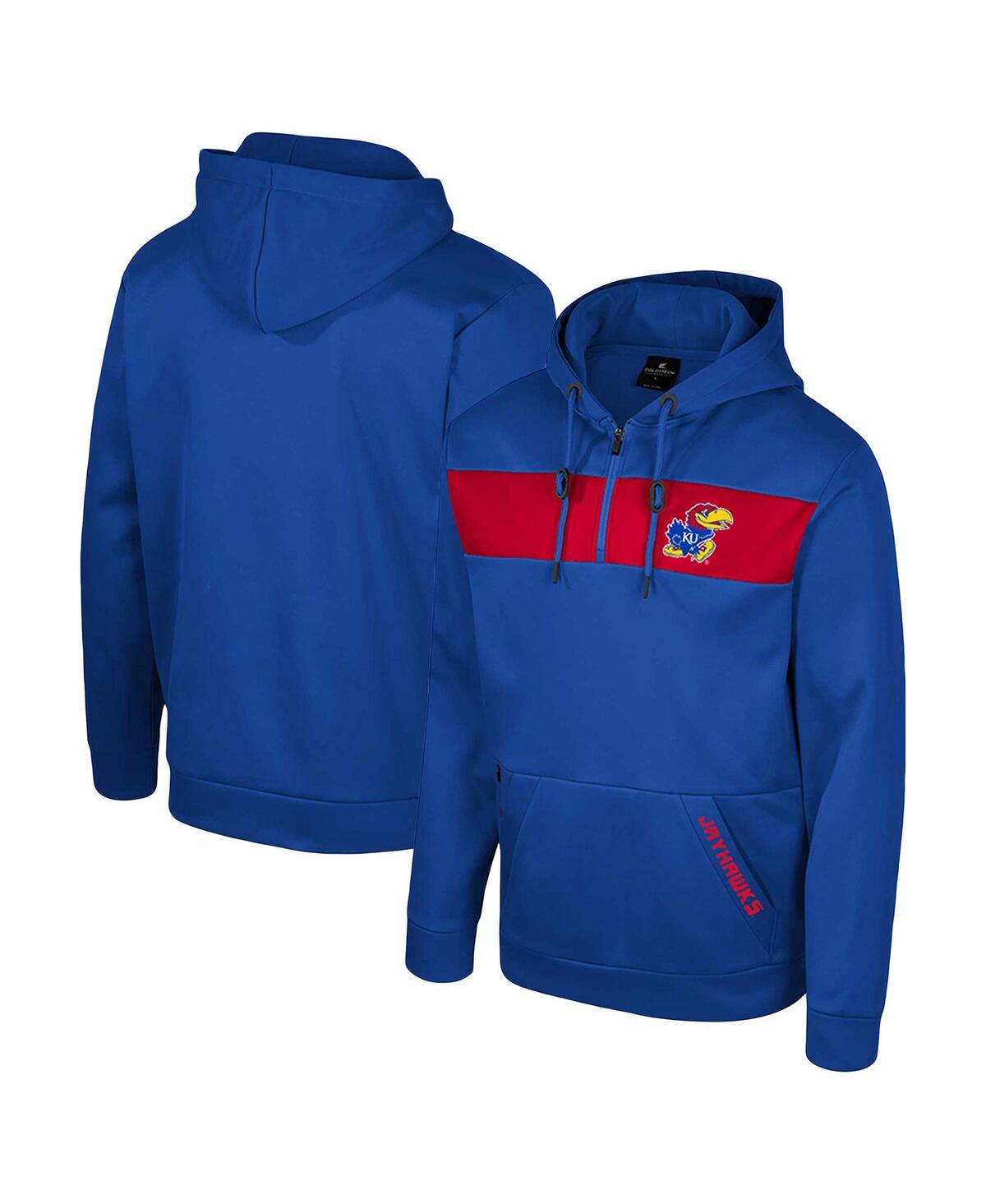 Click here for Mens Colosseum Royal Kansas Jayhawks Quarter-Zip H... prices