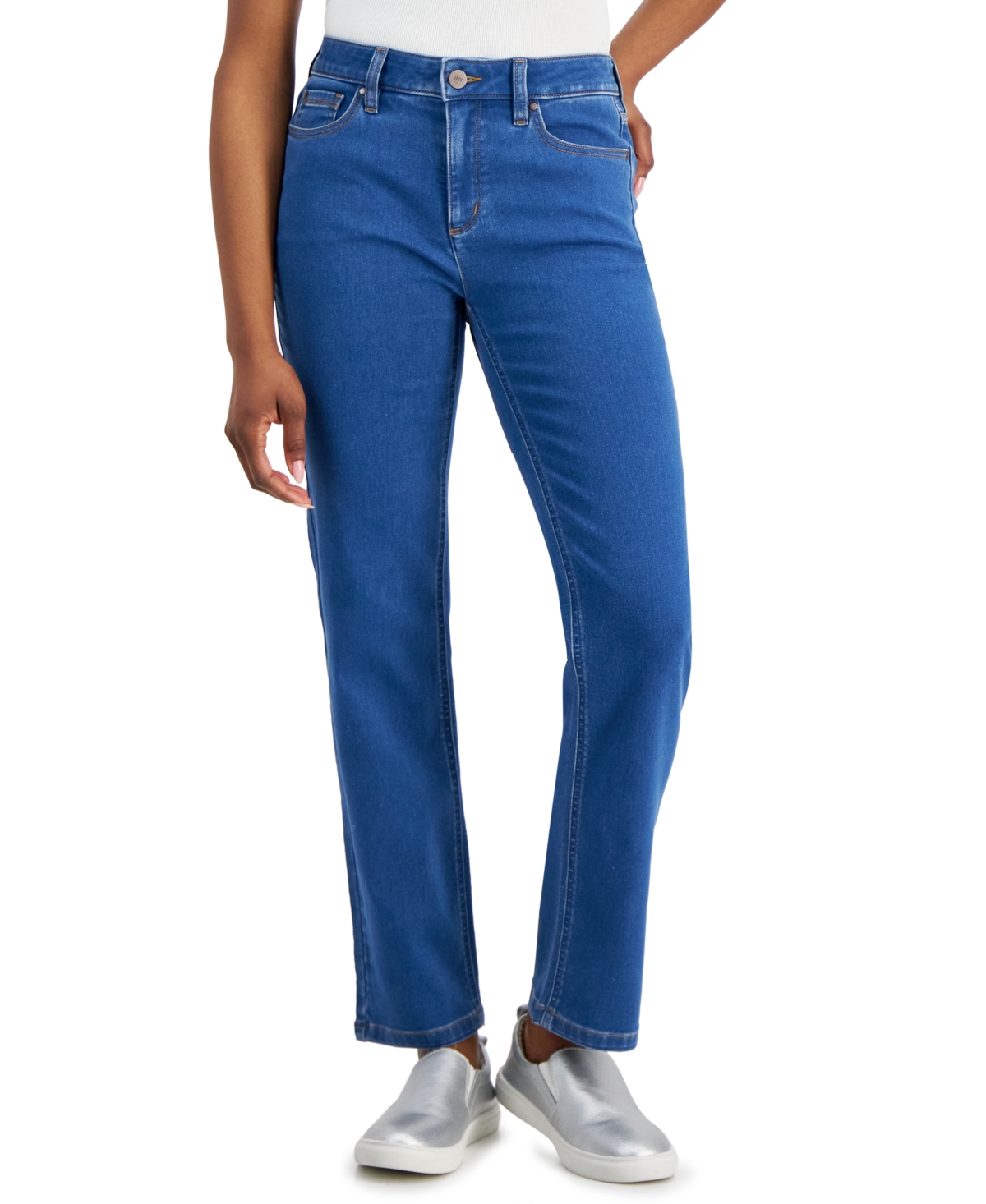Click here for Jones New York Petite Lexington Straight-Leg Denim... prices