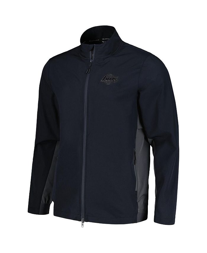 LevelWear Men's Black Los Angeles Lakers Harrington Full-Zip Jacket ...