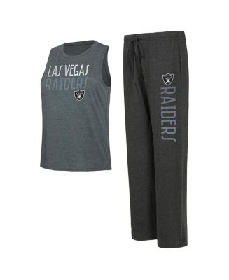 Women's Concepts Sport Black, Charcoal Distressed Las Vegas Raiders ...