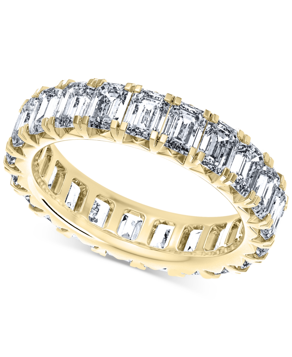 Click here for Diamond Emerald-Cut Eternity Band (5 ct. t.w.) in... prices