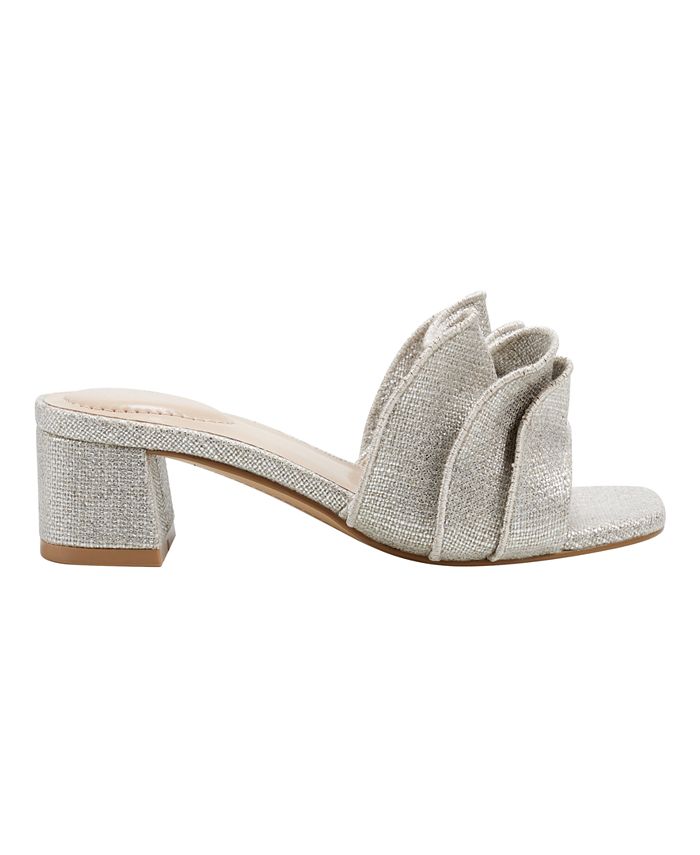 Bandolino Women's Rista Ruffle Detail Dress Slide Sandals - Macy's