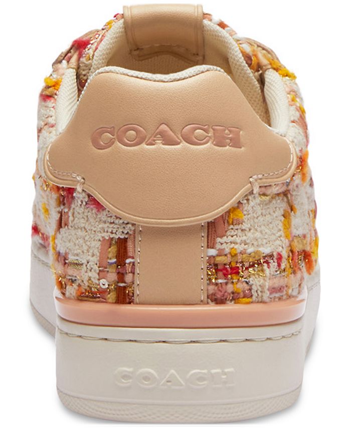 COACH Women's Lowline Signature Tweed Sneakers - Macy's