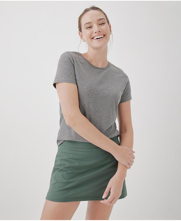 Pact Women's Organic Cotton Softspun Crew Neck Tee - Macy's