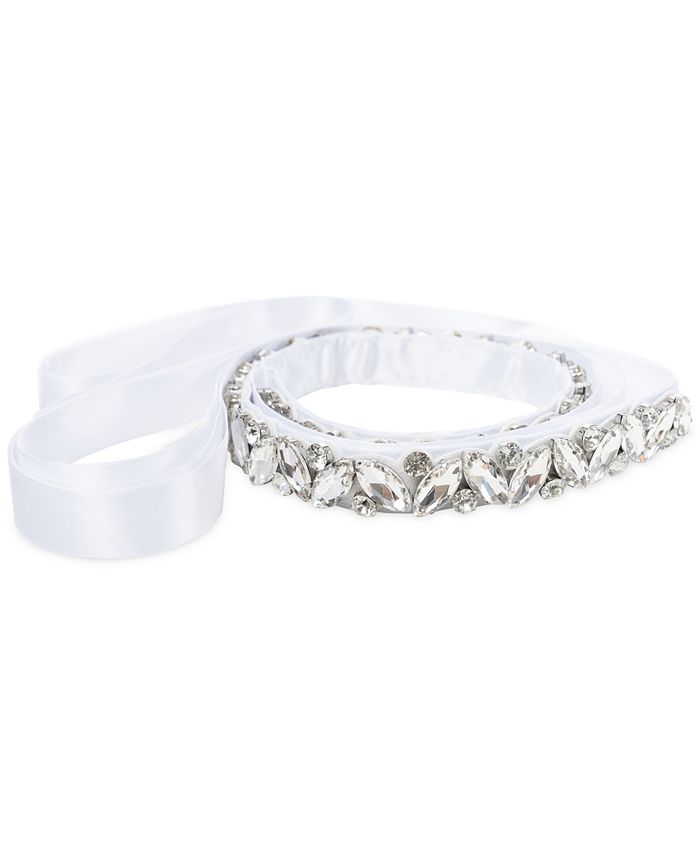 Bellissima Millinery Collection Women's Rhinestone Bridal Sash Belt ...