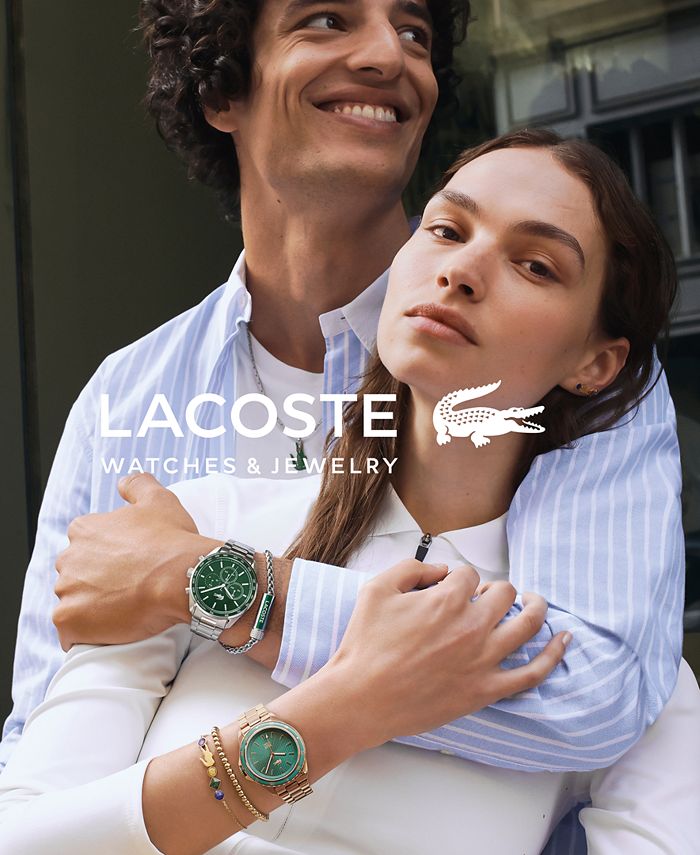 Lacoste Two-Tone Obre Beaded Charm Bracelet - Macy's