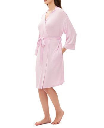 GAP Women's Long-Sleeve Ribbed Belted Robe - Macy's