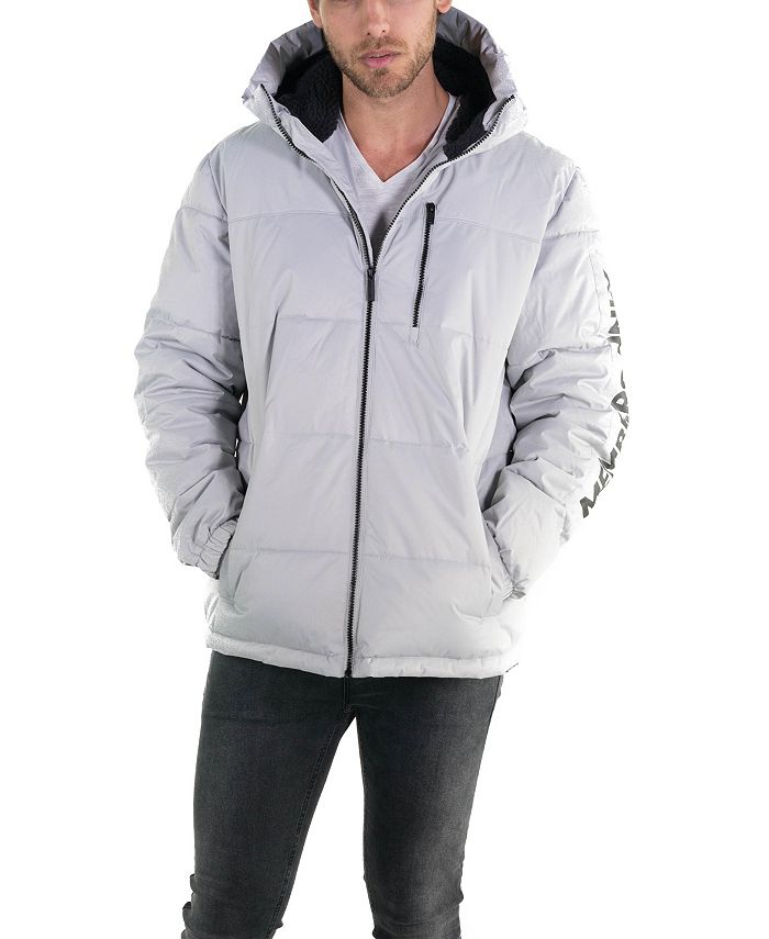 Members Only Men's Twill Block Puffer Jacket - Macy's