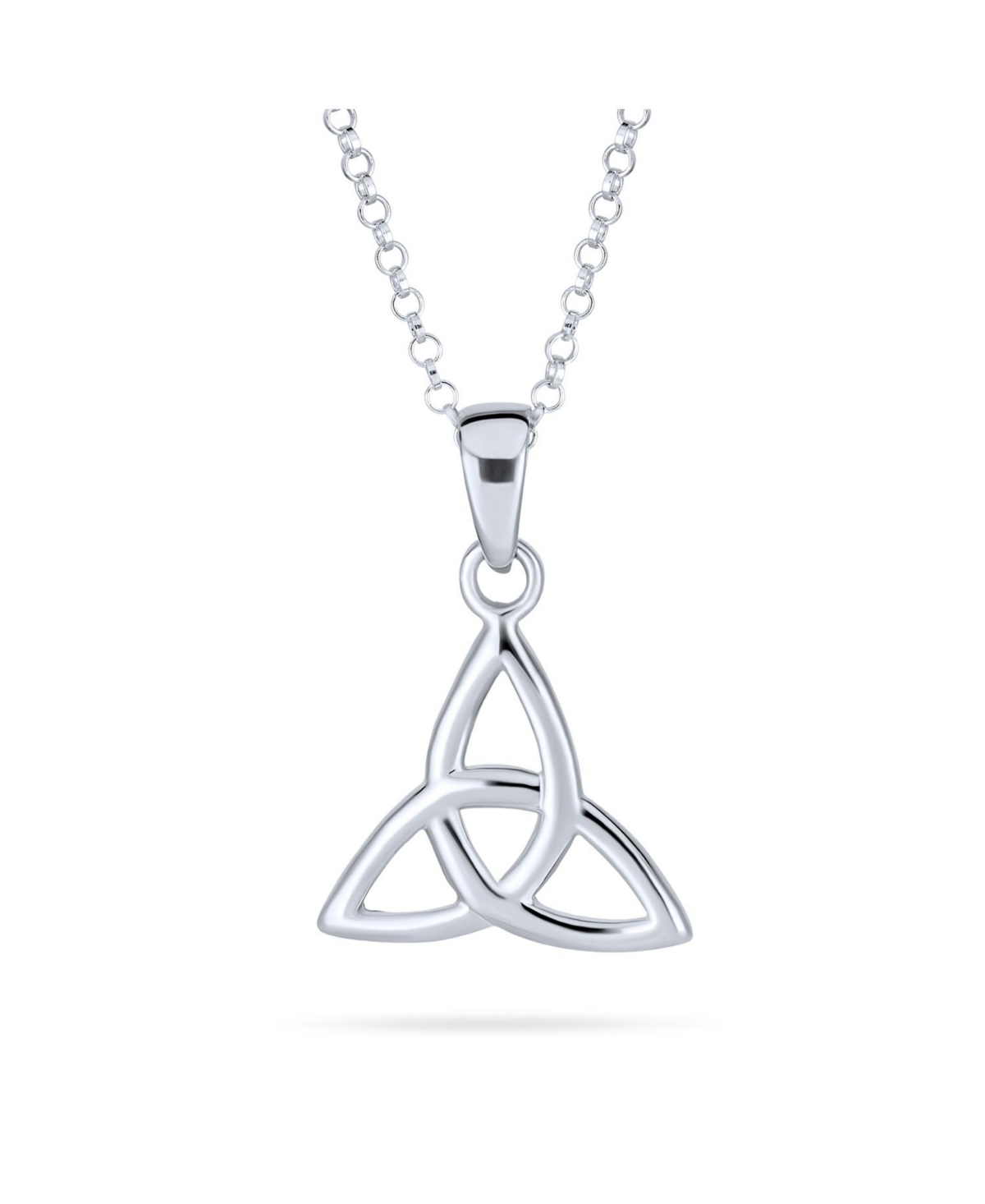 Click here for Bling Jewelry Small Celtic Love Knot Swirling Triq... prices