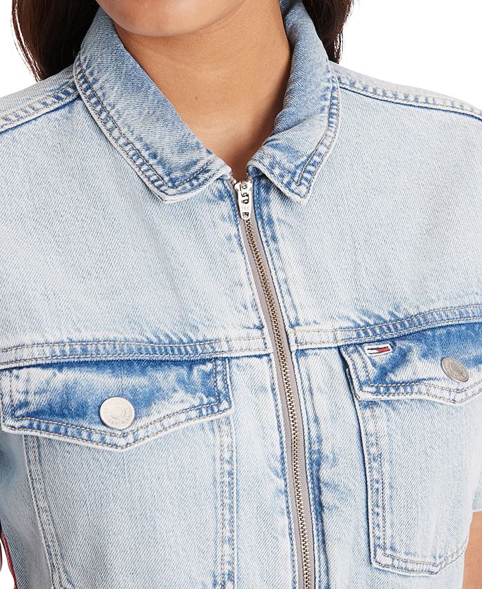 Tommy Jeans Women's Denim Flag Boiler Jumpsuit - Macy's