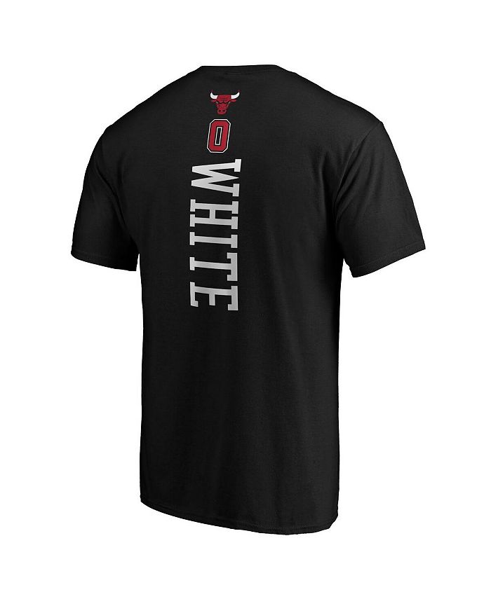 Fanatics Men's Coby White Black Chicago Bulls Playmaker Name and Number ...