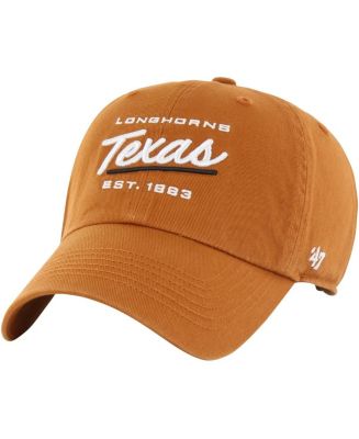 Women's '47 Brand Burnt Orange Texas Longhorns Sidney Clean Up ...