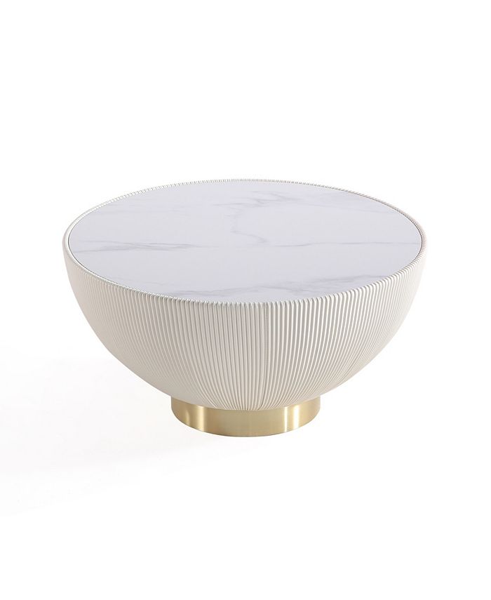 Manhattan Comfort Anderson 2-Piece Leatherette Upholstered Coffee Table ...